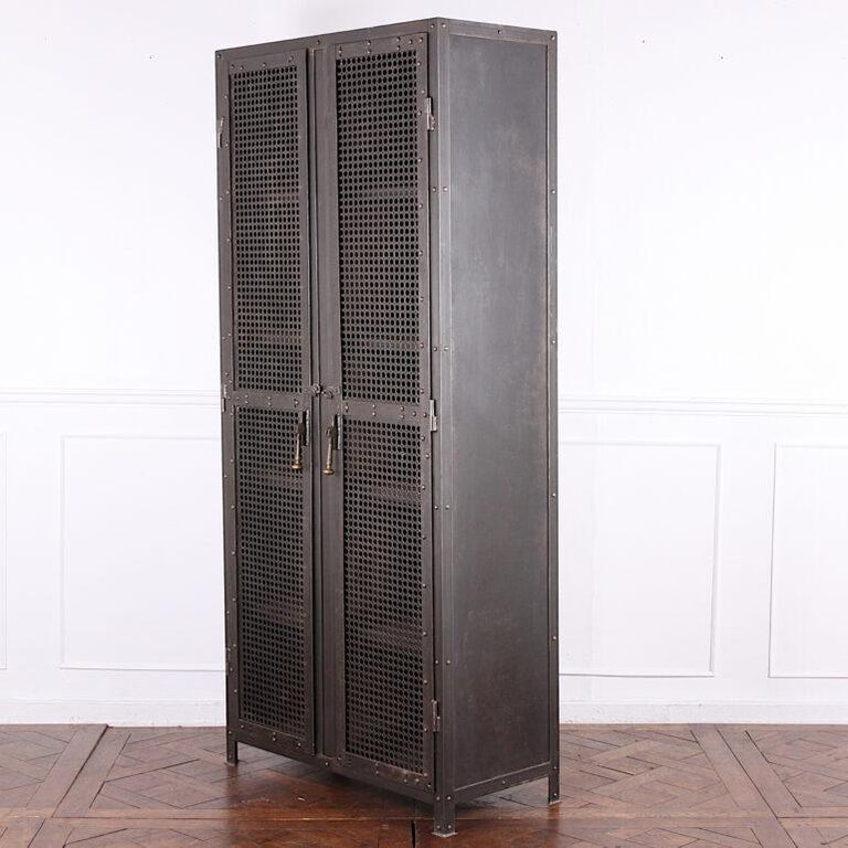 Industrial Heavy Gauge Steel Two Door Welded and Riveted Cabinet ...