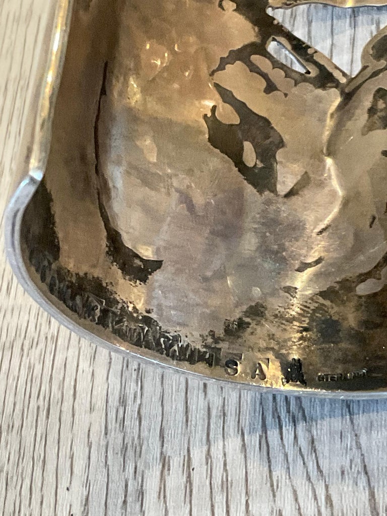 Heavy Hopi Overlay Solid Sterling Silver Detailed 4" Cuff Bracelet For ...