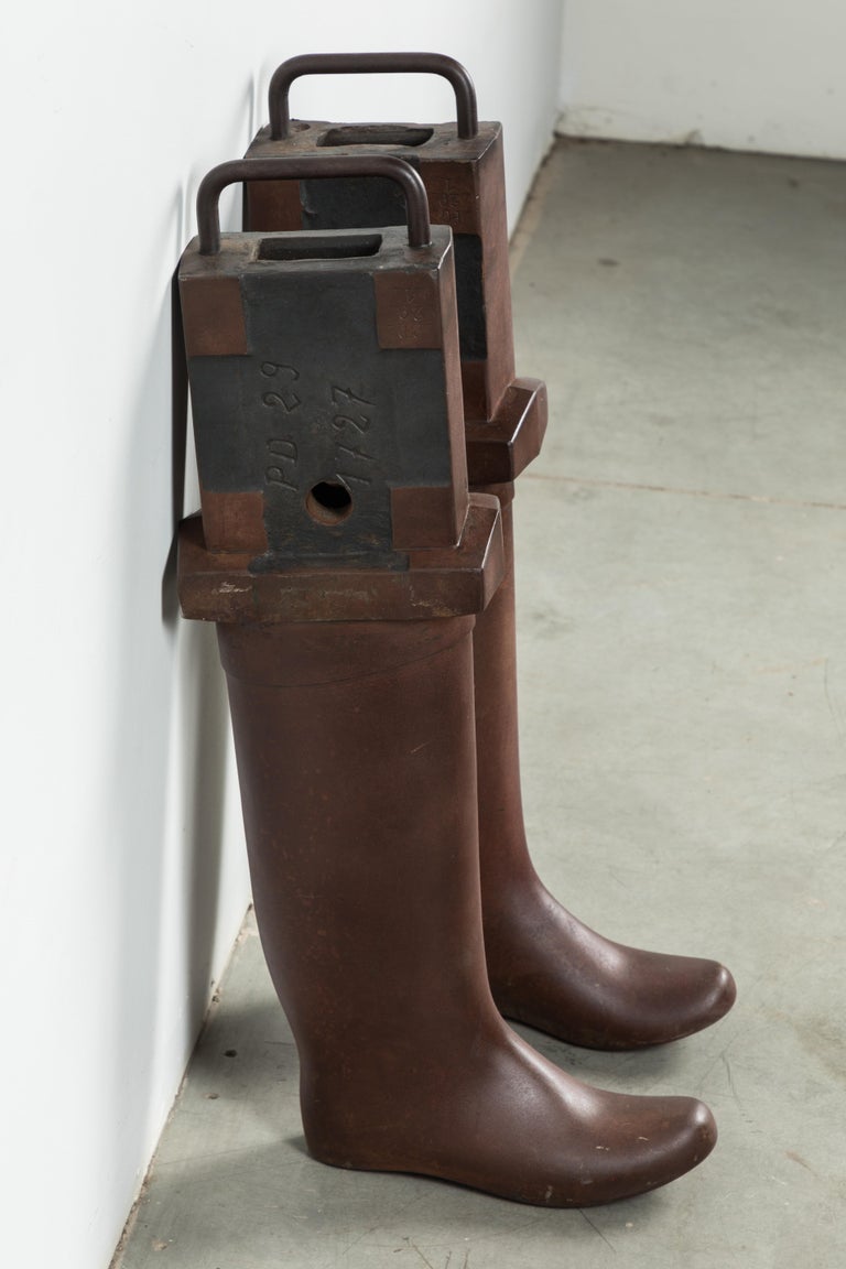 Heavy Iron Industrial Work Boots Factory Molds For Sale at 1stDibs