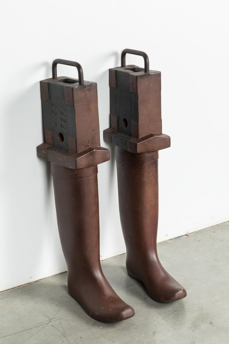 Heavy Iron Industrial Work Boots Factory Molds For Sale at 1stDibs