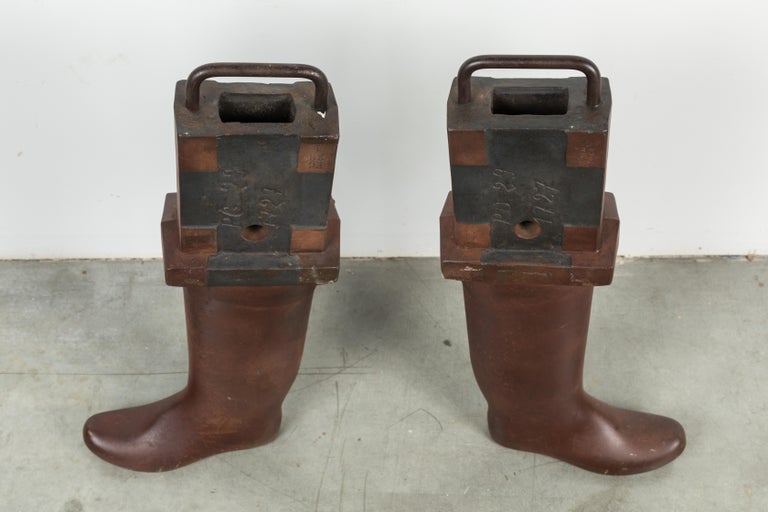 Heavy Iron Industrial Work Boots Factory Molds For Sale at 1stDibs