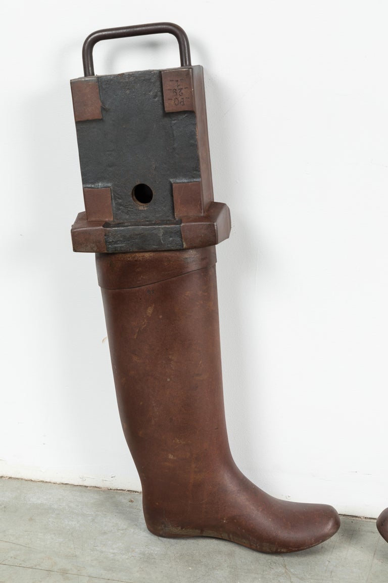 Heavy Iron Industrial Work Boots Factory Molds For Sale at 1stDibs