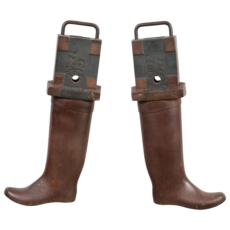 Heavy Iron Industrial Work Boots Factory Molds For Sale at 1stDibs