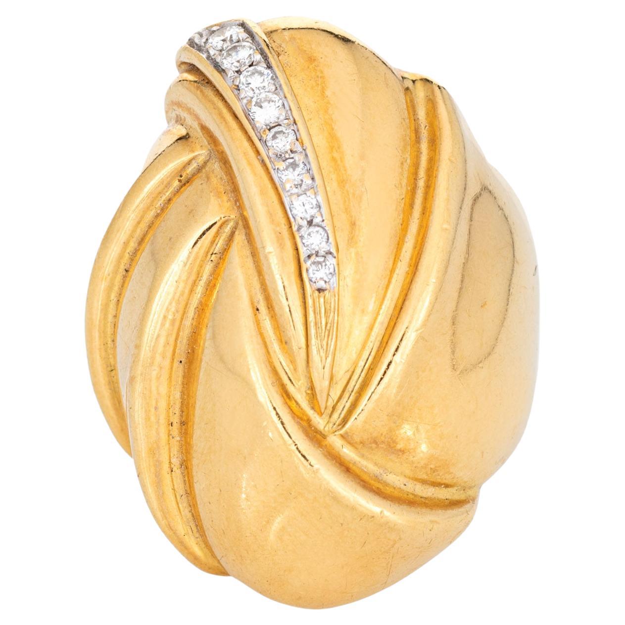 Vintage Yellow Gold Large Mythological Face Ring at 1stDibs