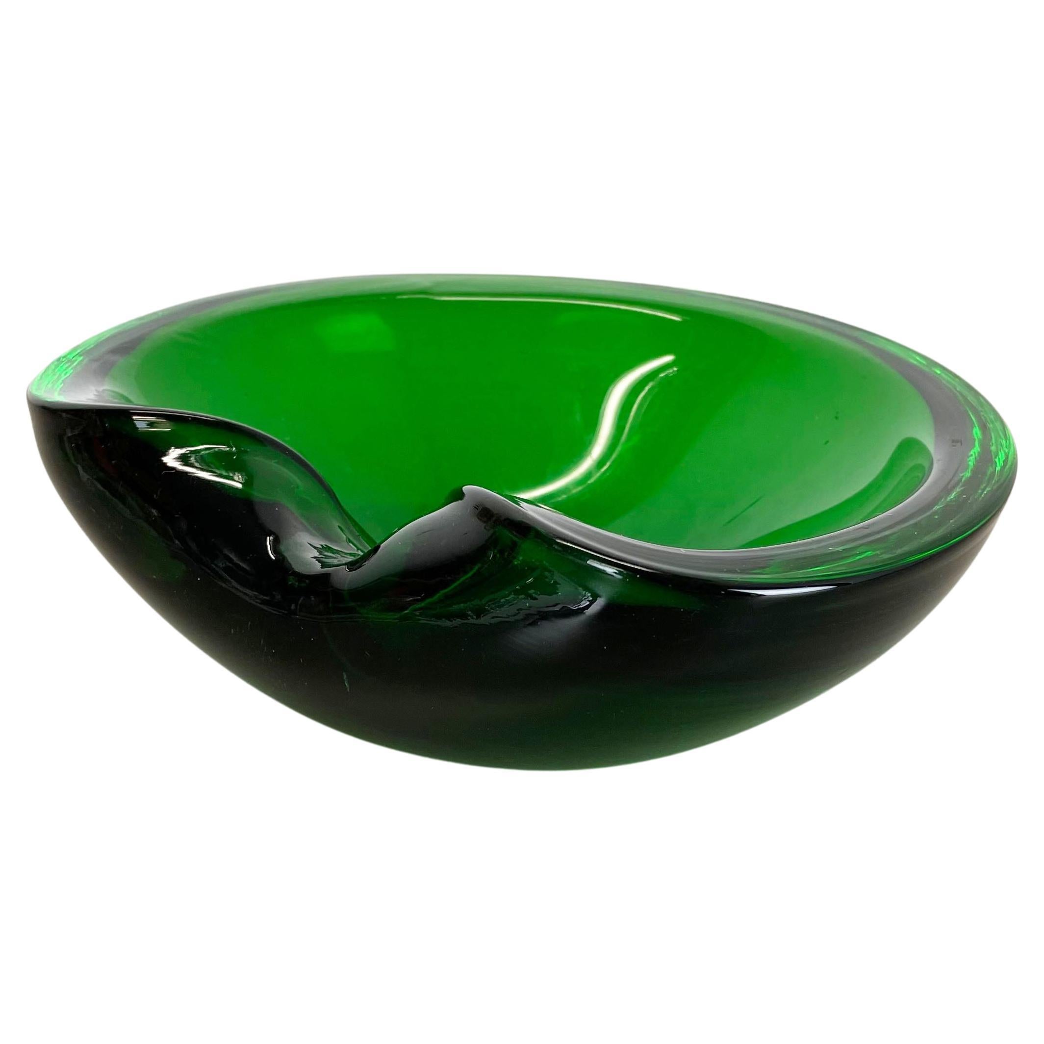 Murano Glass "Red-Yellow" Bowl Element Shell Ashtray Murano, Italy ...