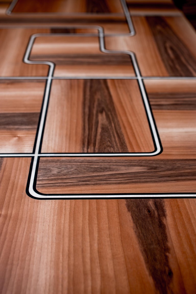 "Heavy Traffic" 21st Century Desk, Walnut and Maple by Ivan Paradisi ...