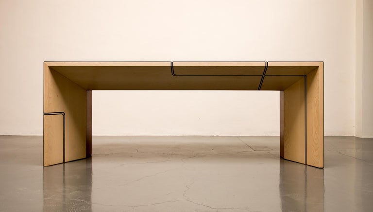 "Heavy Traffic" 21st Century Desk, Walnut and Maple by Ivan Paradisi ...