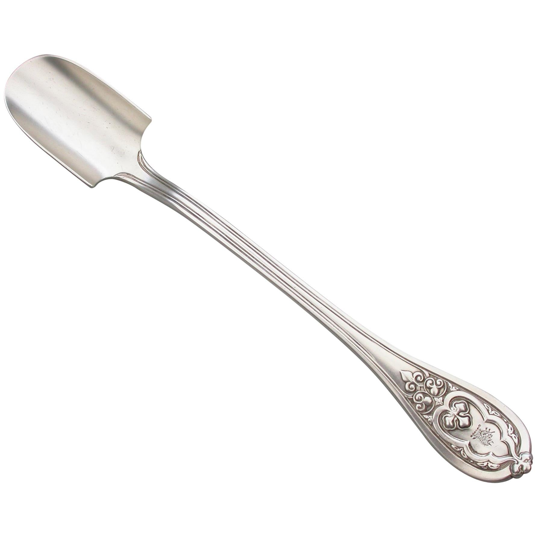 Heavy Victorian Silver 'New Gothic' Pattern Stilton Cheese Scoop, 1868 ...