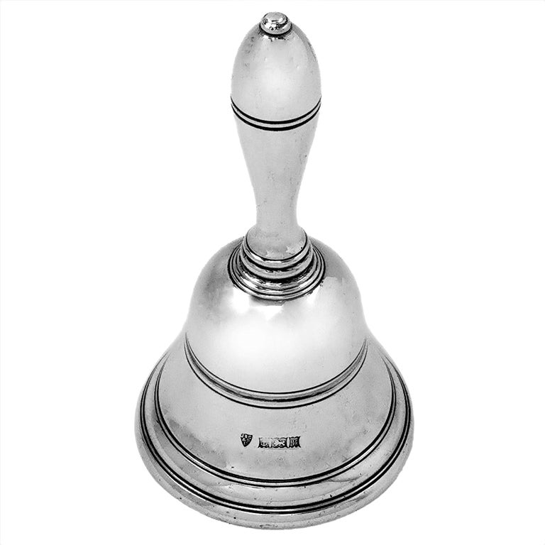 Heavy Vintage Sterling Silver Table Bell Birmingham, England, 1970 at ...