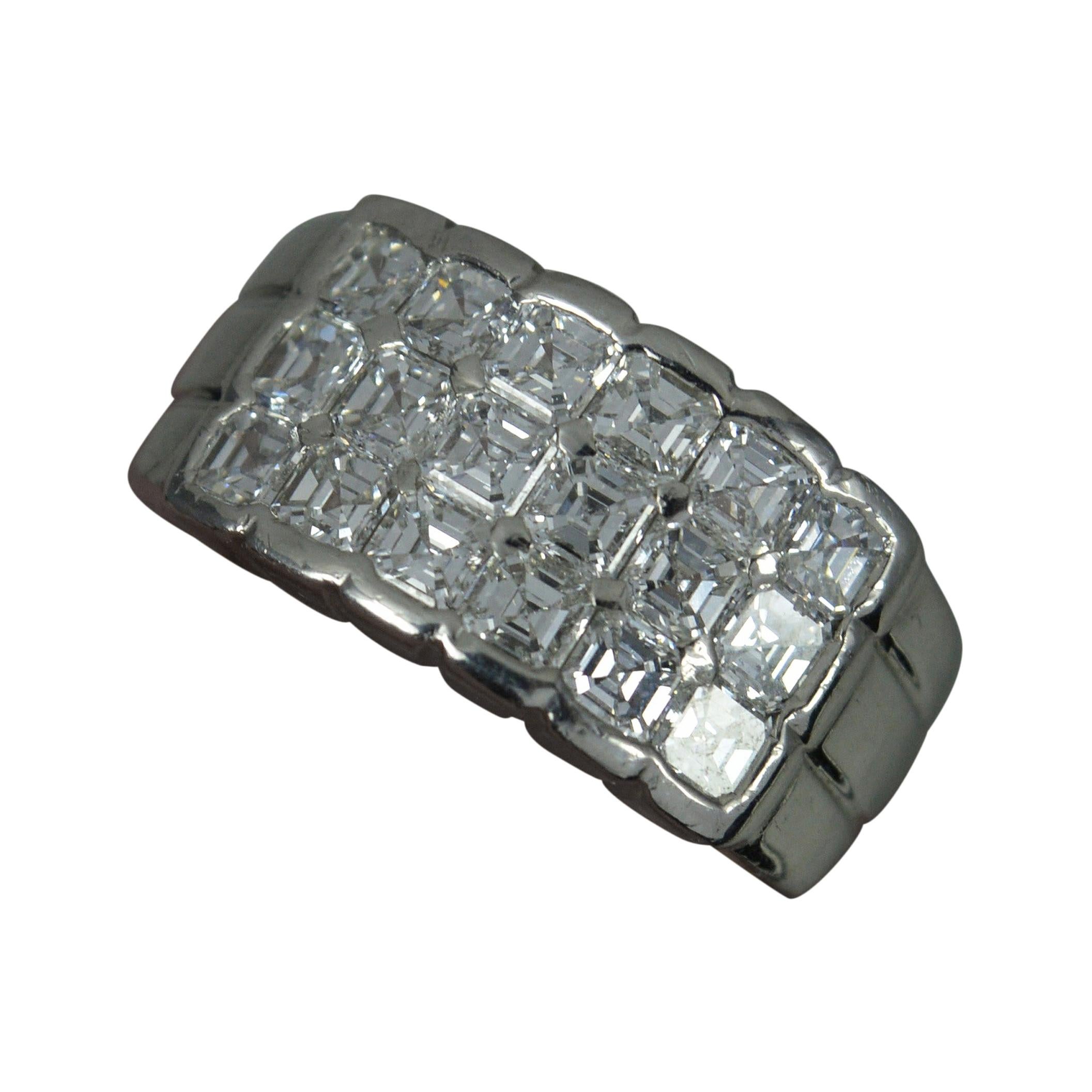 GIA 2.00 Carat Square Emerald Cut Diamond Engagement Ring Carre Cut ...