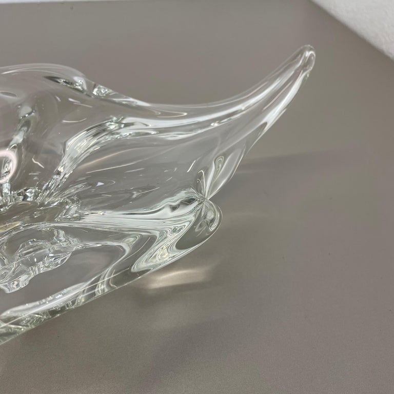 Heavy xxl Murano Glass "LUCID" Bowl Shell Element Shell Murano, Italy ...