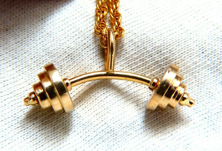 HeavyWeight Gym Weight Lifter Bench Press Dumbbell Long Rope Chain ...