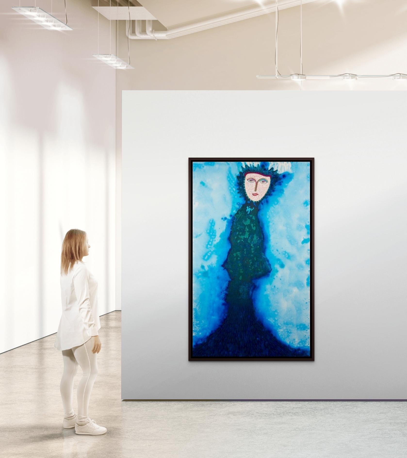 Unknown - Early Ming Dynasty Fresco Painting of a Female Attendant For ...