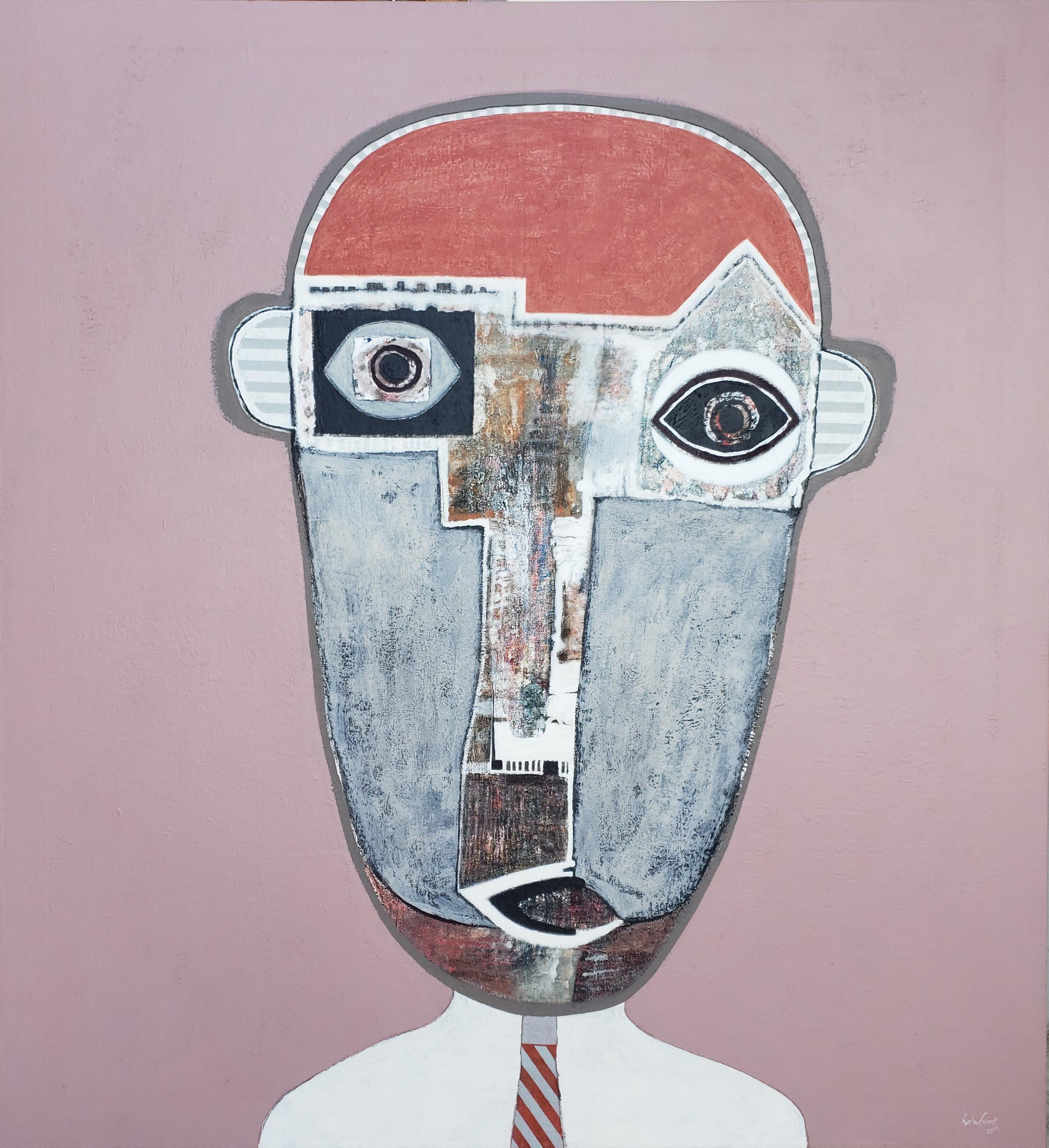 Hector Frank - Neutral Figurative Portrait by Hector Frank at 1stDibs