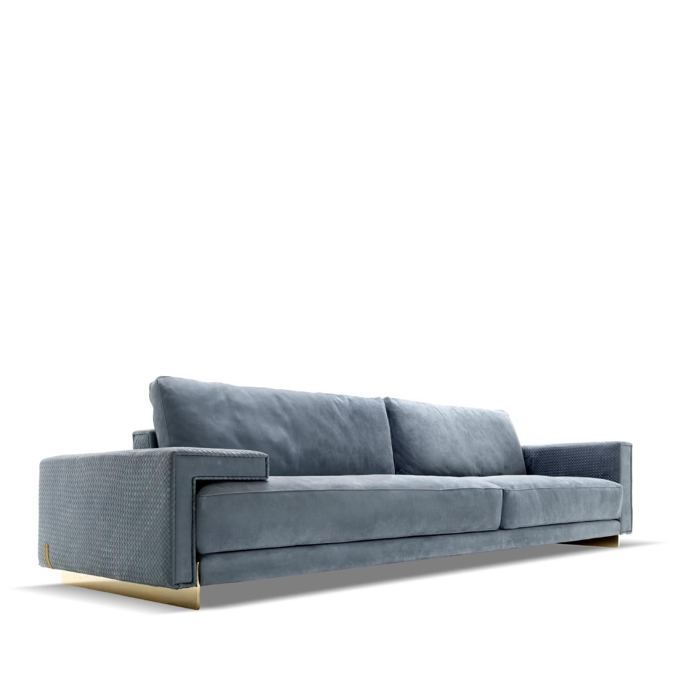 Hector Mix Blue Sofa by Castello Lagravinese Studio For Sale at 1stDibs