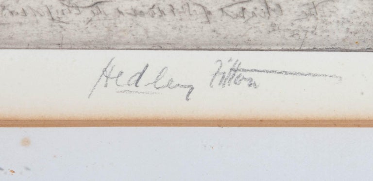 Hedley Fitton RE - Hedley Fitton RE (1857-1929) - 1910 Etching, Shrine ...