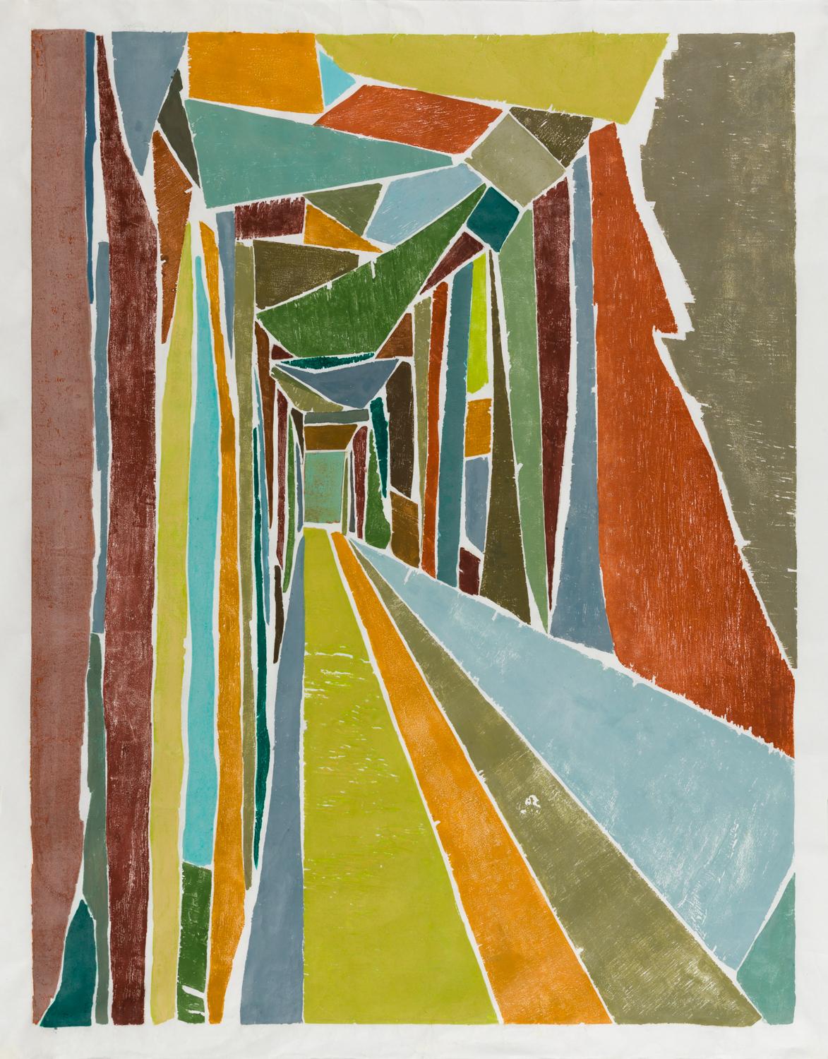 Otto Lange b.1879 - Tanzpaar unter Baeumen (Dancing Couple under Trees ...