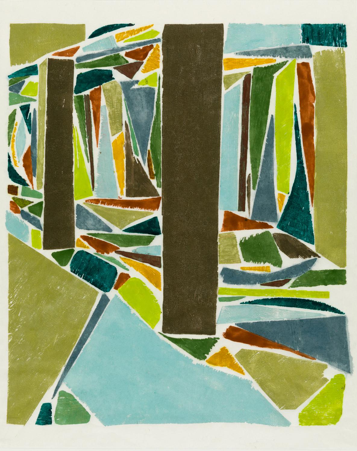 Otto Lange b.1879 - Tanzpaar unter Baeumen (Dancing Couple under Trees ...