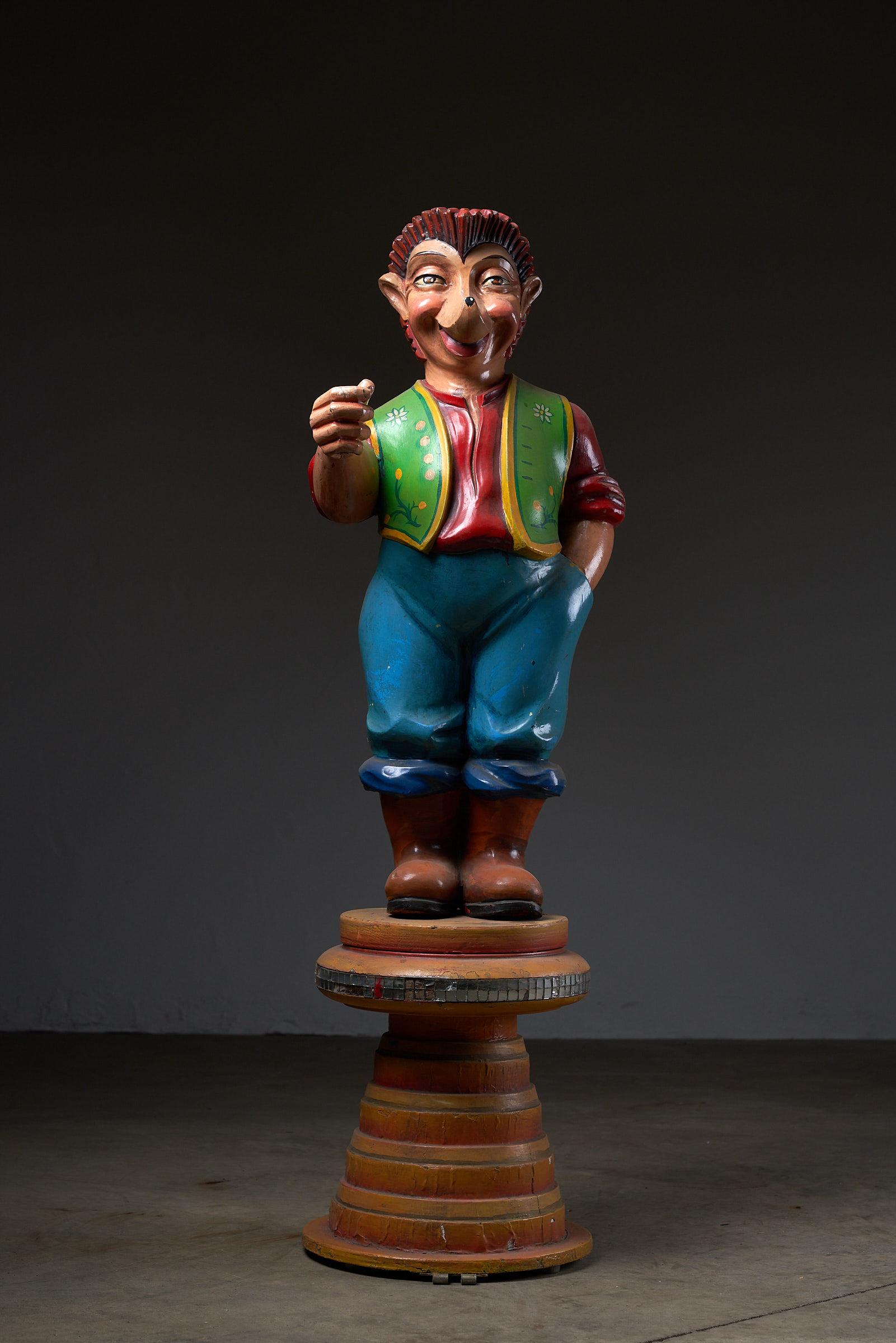 Hegdehogman Carved Wooden Carousel Figure Antique at 1stDibs | hedgehog ...