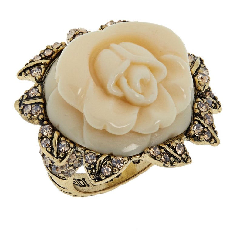 Heidi Daus Premier Rose Crystal Accented Ring For Sale at 1stDibs