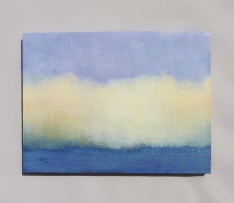 Heidi Hybl - Gold Fog, Abstract Oil Painting at 1stDibs