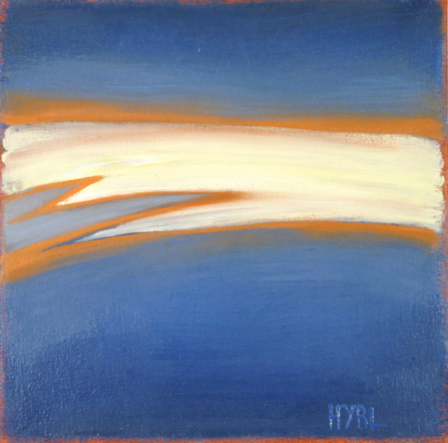 Heidi Hybl - Gold Fog, Abstract Oil Painting at 1stDibs