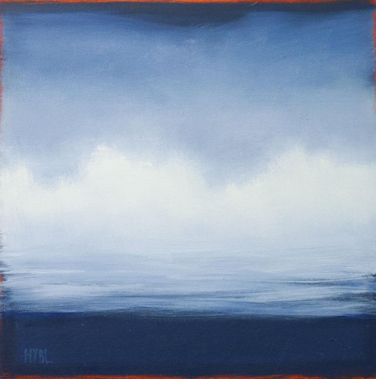 Heidi Hybl - White Clouds, Abstract Oil Painting For Sale at 1stDibs