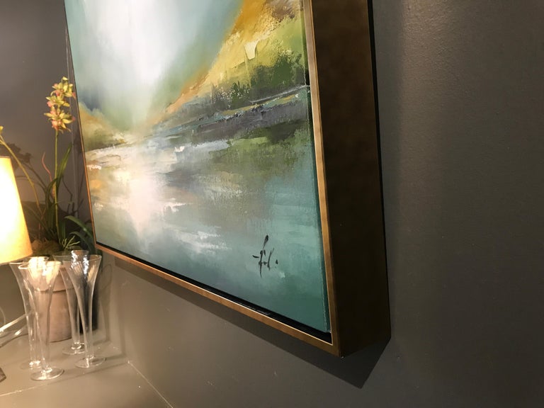 Heidi Kirschner - Dancing Water by Heidi Kirschner, Framed Square ...