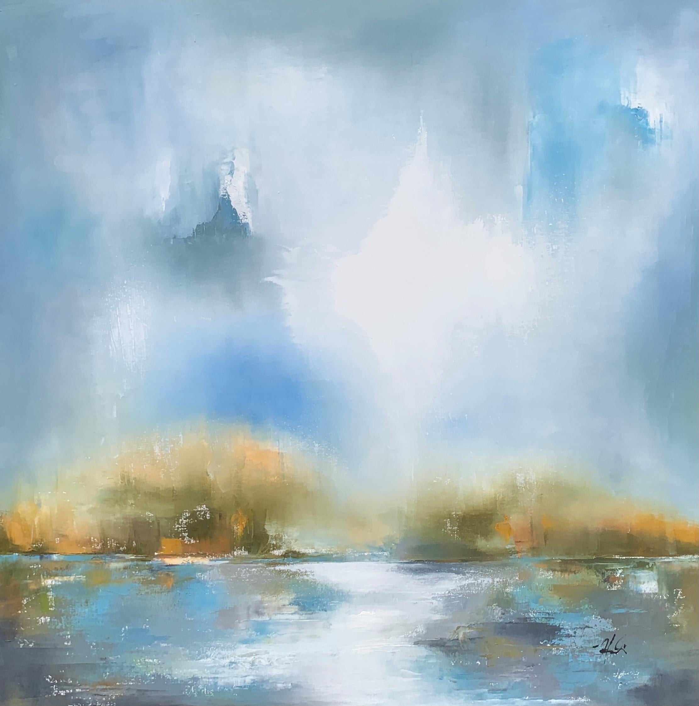 Heidi Kirschner - 'A Place to Rest' Petite Framed Abstract Painting For ...