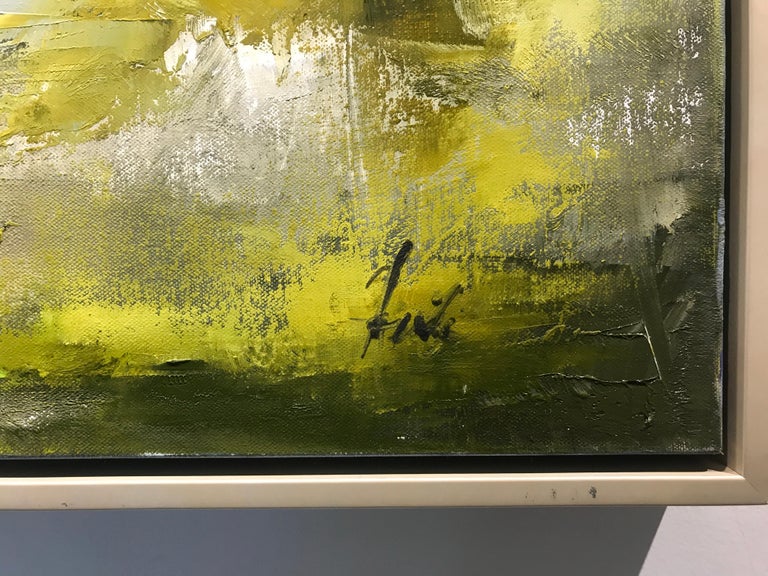 Heidi Kirschner - Shimmering Harbor by Heidi Kirschner, Square Abstract ...