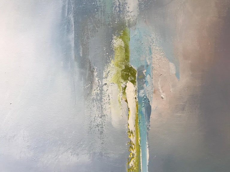 Heidi Kirschner - Shimmering Harbor by Heidi Kirschner, Square Abstract ...