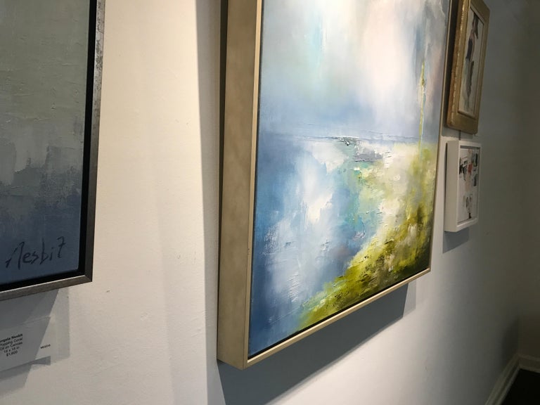 Heidi Kirschner - Shimmering Harbor by Heidi Kirschner, Square Abstract ...