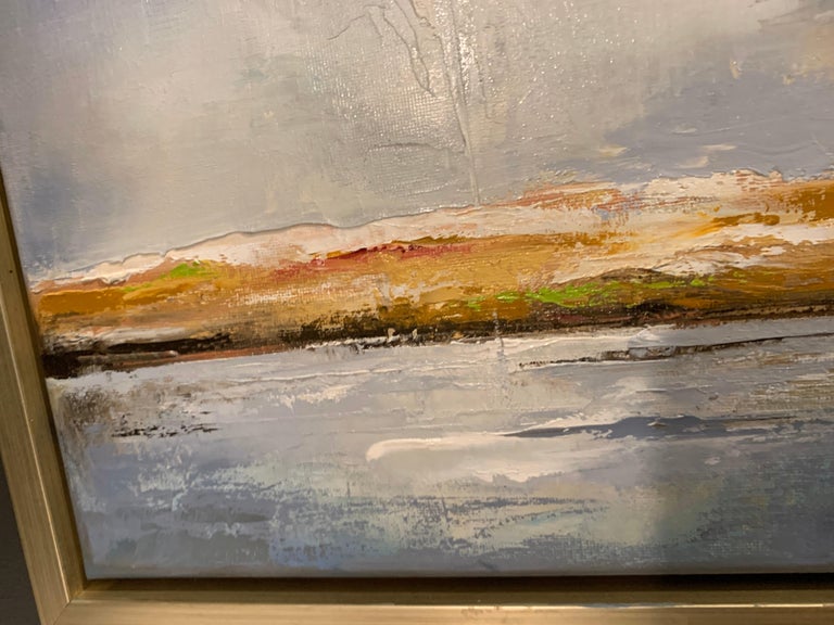 Heidi Kirschner - Smokey Skies, Heidi Kirschner Oil on Canvas Landscape ...