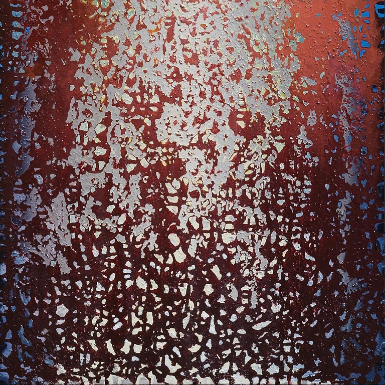 Heidi Thompson - "Inspiring Ascension II" - Large Vertical Orange and ...