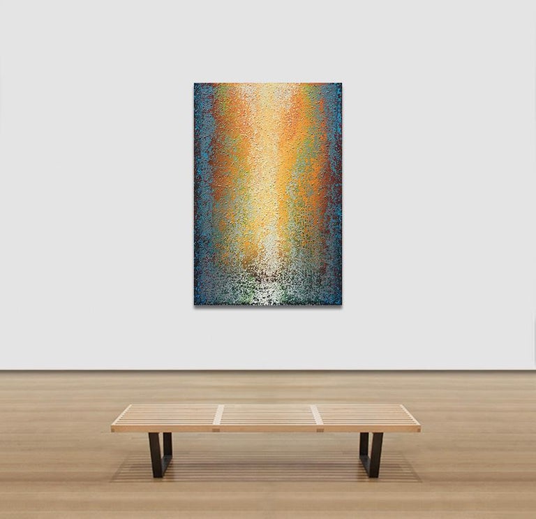 Heidi Thompson - "Spring Dance in Orange" - Large Vertical Orange and ...
