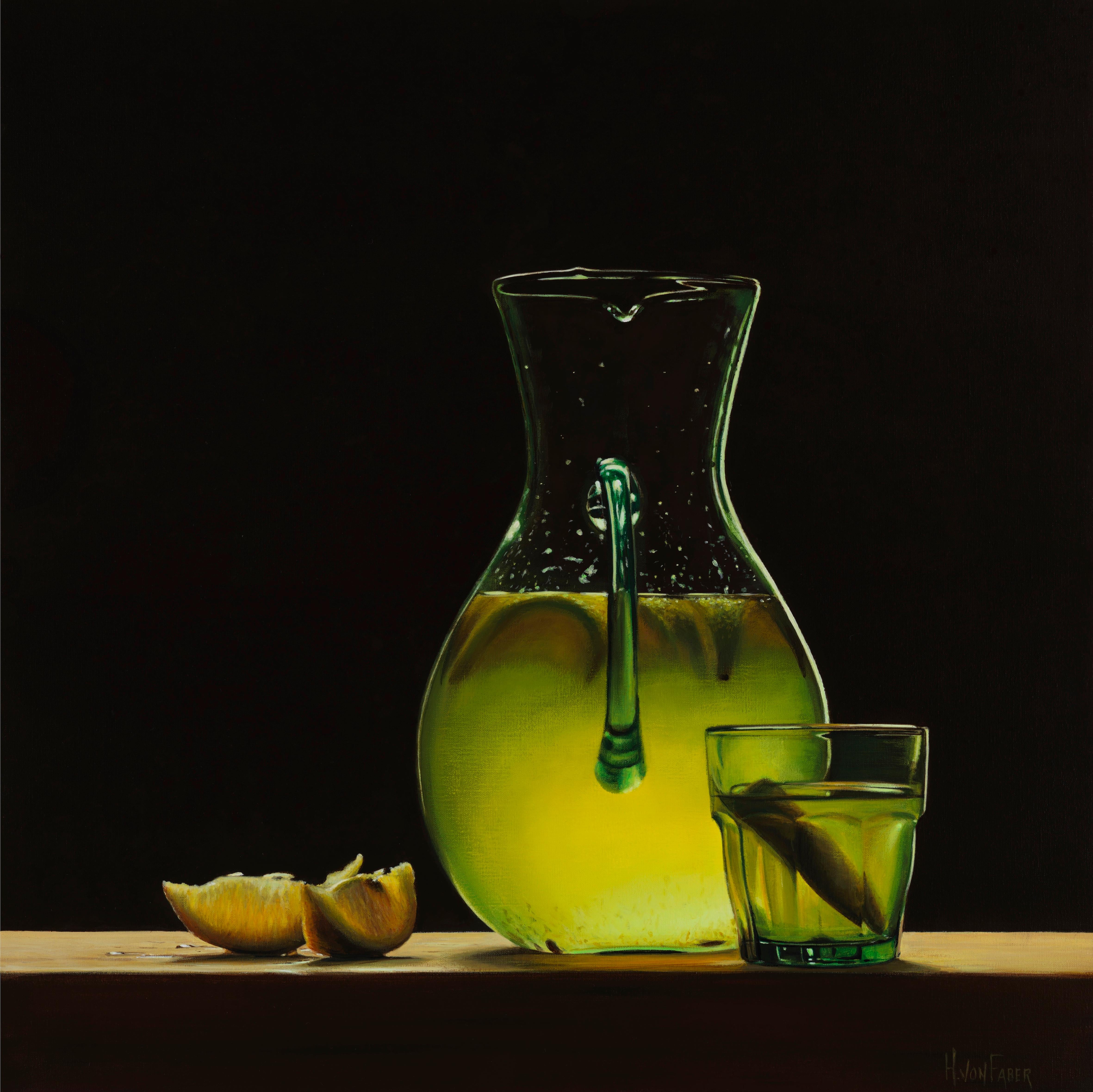 Heidi von Faber - Lemonade -original modern realism still life FRUITS ...