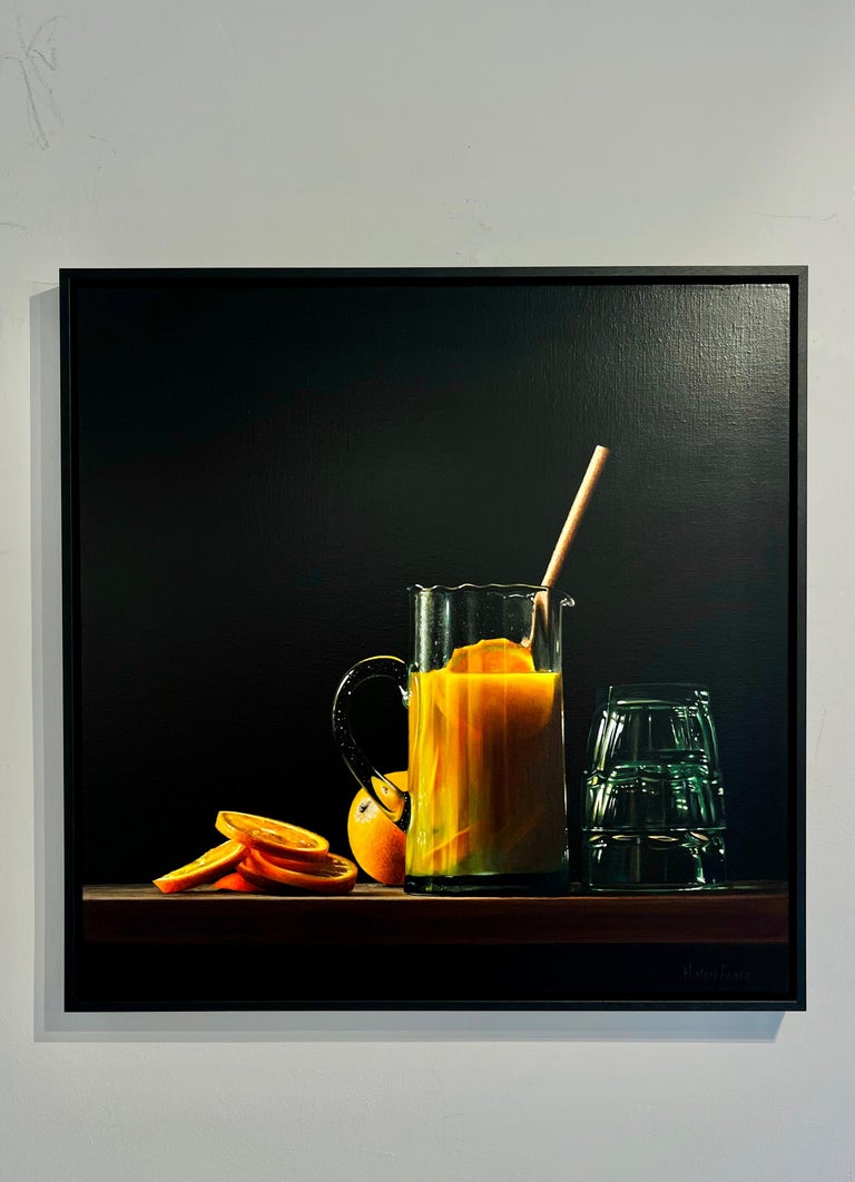 Heidi von Faber - Orange Juice - nature morte moderne originale, nature morte classique ...