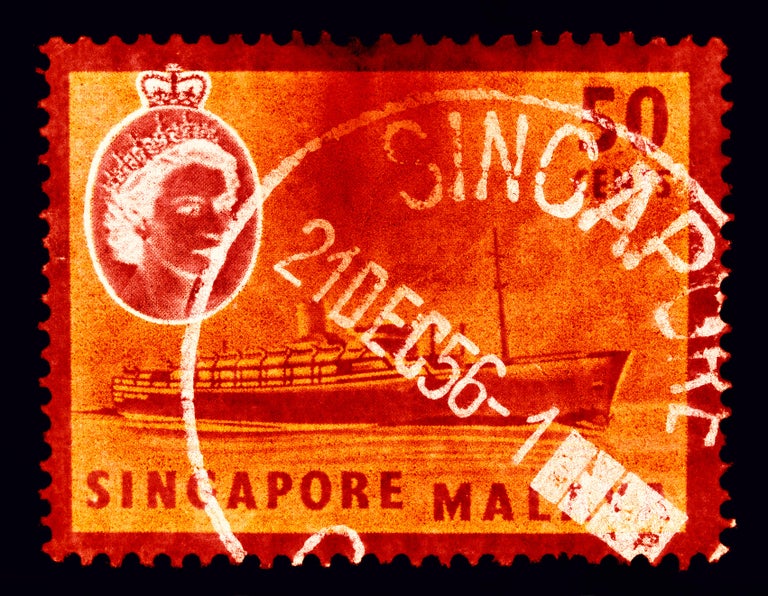 Heidler & Heeps - Singapore Stamp Collection, 50c QEII Steamer Ship ...