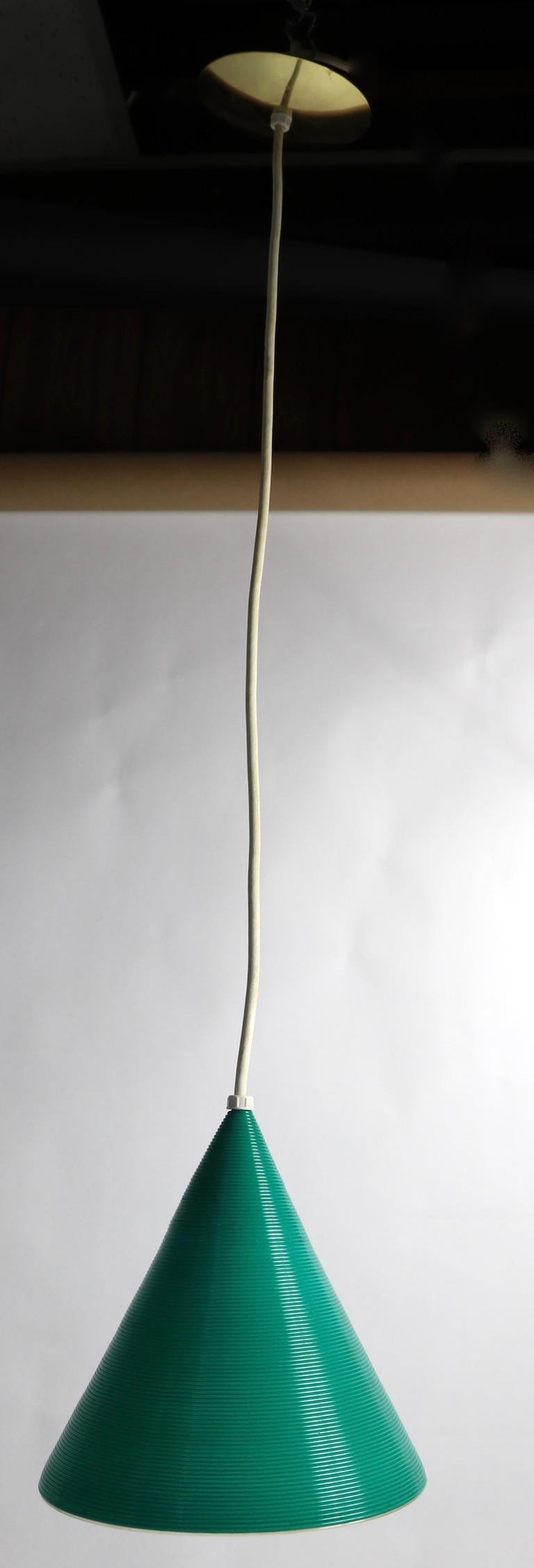 Heifetz Rotoflex Green Cone Pendant Fixture by Moe Lighting For Sale at ...