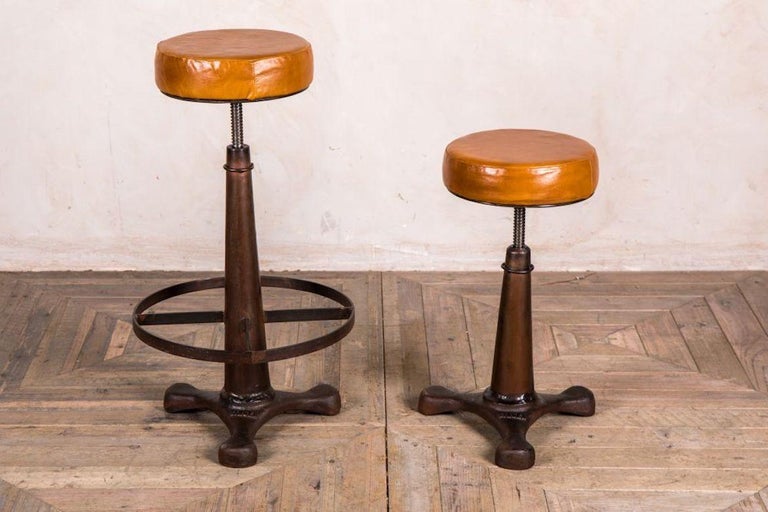 Height Adjustable Machinist Style Bar Stool, 20th Century For Sale at ...