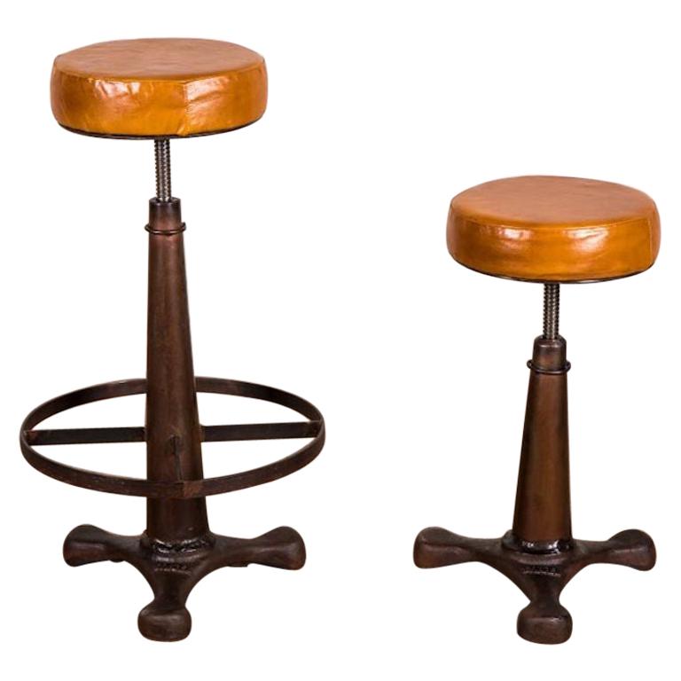 Height Adjustable Machinist Style Bar Stool, 20th Century For Sale at ...