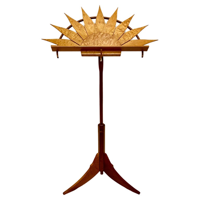 Height and Orientation Adjustable Sun Rays Music Stand Made of Maple ...