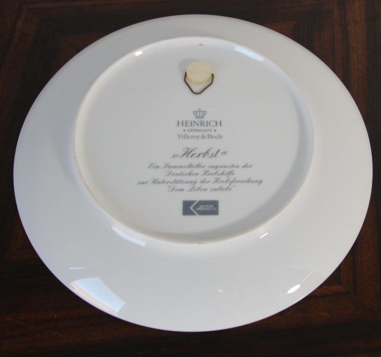 Heinrich Germany Villeroy and Boch "Herbst" Collector Porcelain ...