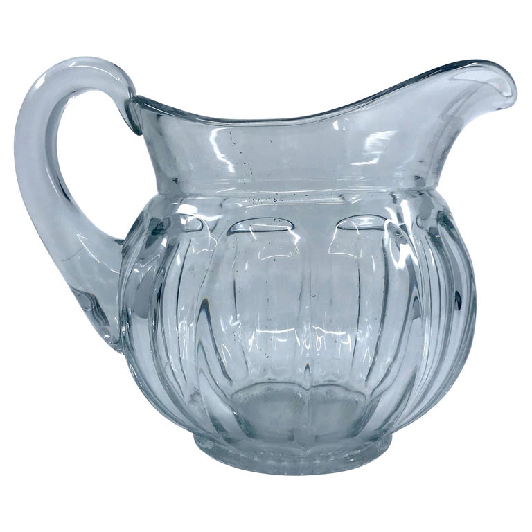 Paneled American glass pitcher For Sale at 1stDibs | heisey glass pitcher