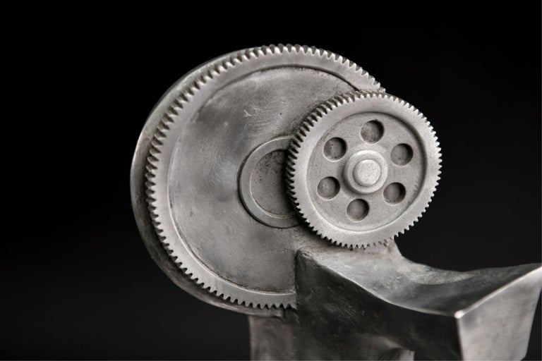 Helen Hosking 1980 Aluminium Machine Age Sculpture For Sale at 1stDibs