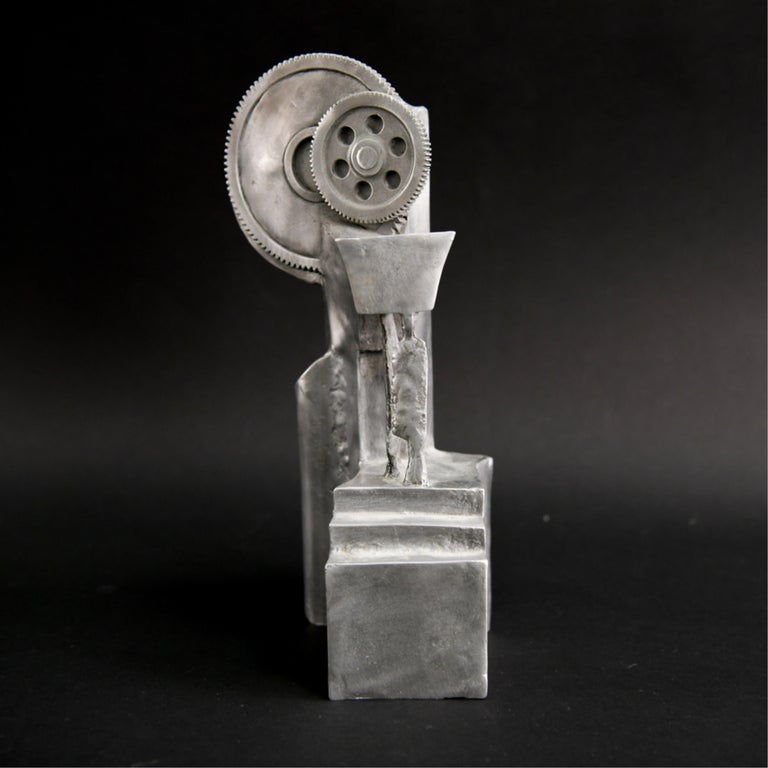 Helen Hosking 1980 Aluminium Machine Age Sculpture For Sale at 1stDibs