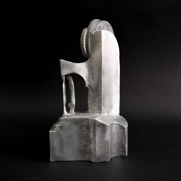 Helen Hosking 1980 Aluminium Machine Age Sculpture For Sale at 1stDibs