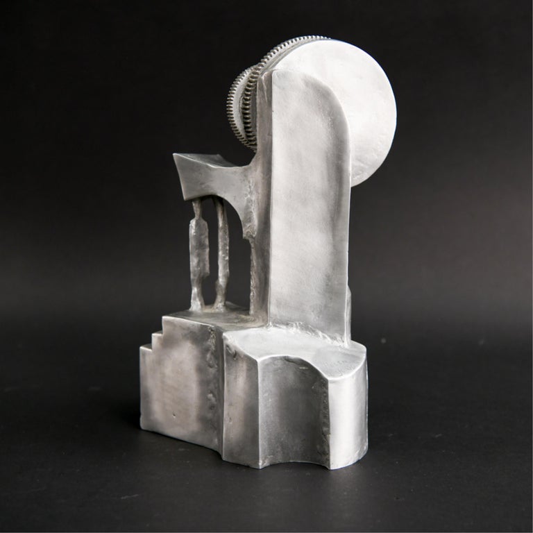 Helen Hosking 1980 Aluminium Machine Age Sculpture For Sale at 1stDibs