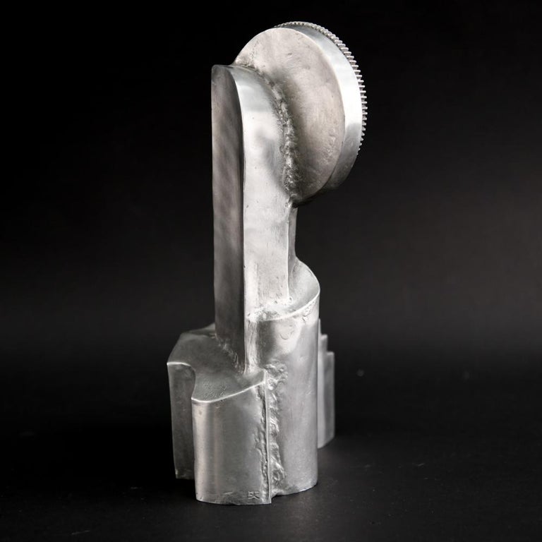 Helen Hosking 1980 Aluminium Machine Age Sculpture For Sale at 1stDibs