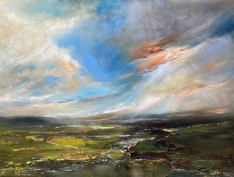 Helen Howells - Sunday's Bimble, Helen Howells, Landscape art, Oil on ...
